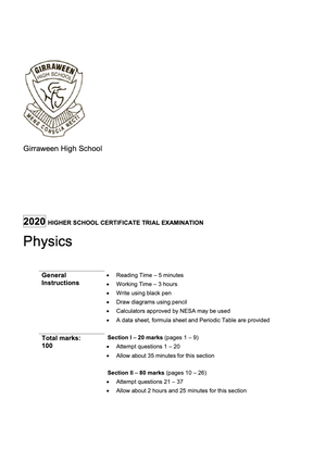 Module 5 Physics Questions - Physics 2019 – 2022 Module 5 Questions ...