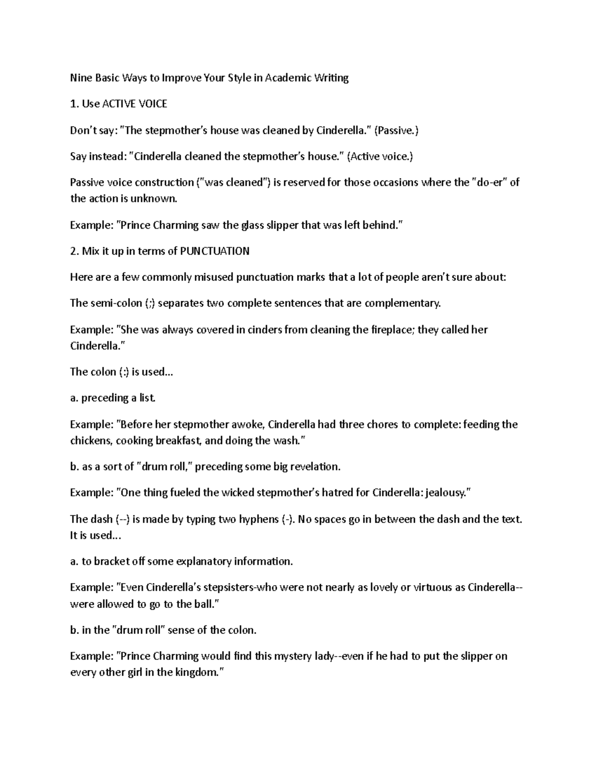 Language-Assessment-Project - Nine Basic Ways to Improve Your Style in ...