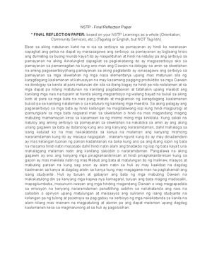 National Service Training Program - The program is created to motivate ...