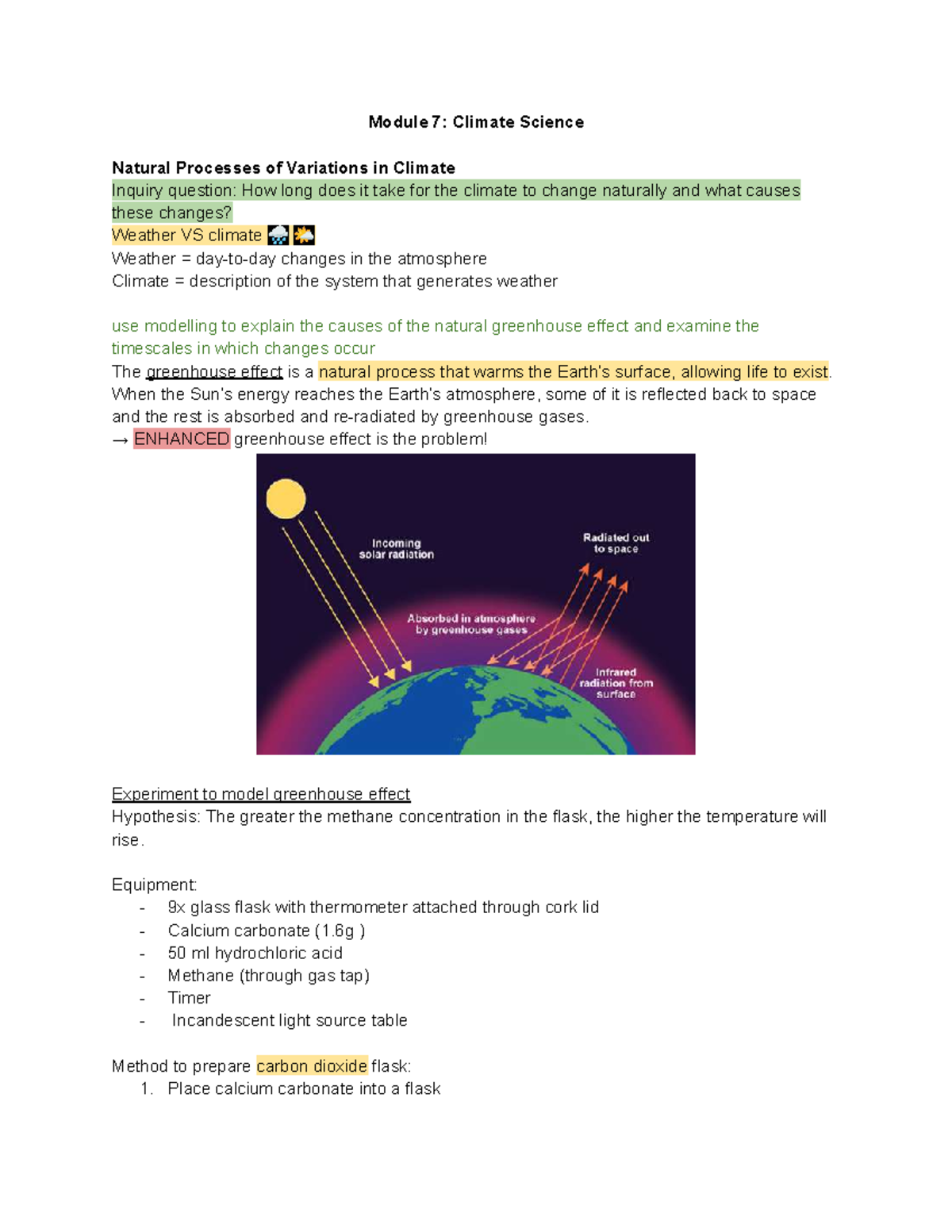 Earth and Enviromental Science Module 7 - Module 7: Climate Science ...