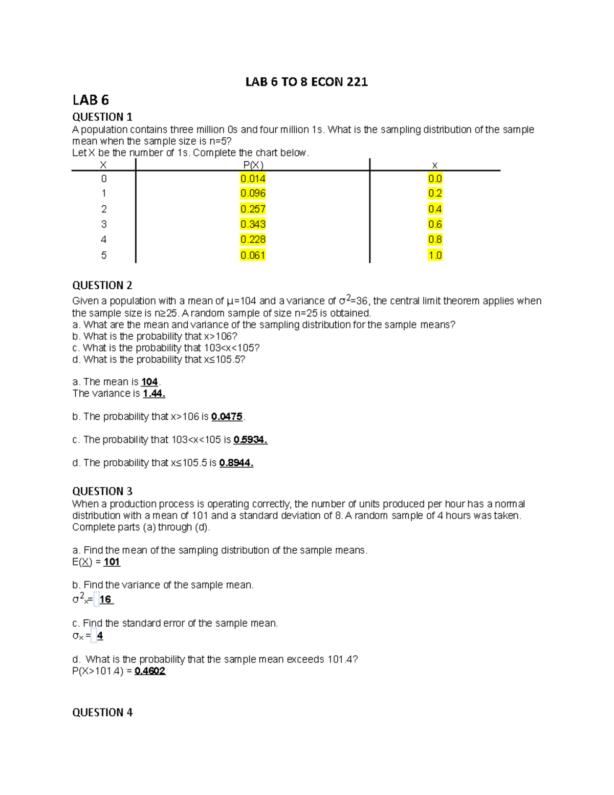 LAB 6 TO 8 ECON 221 - AUTOMN 2021 - LAB 6 TO 8 ECON 221 LAB 6 QUESTION ...