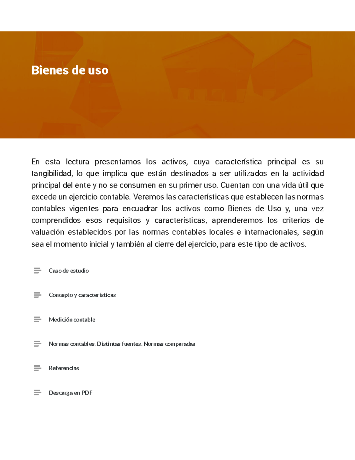 L1 Bienes de uso - contabilidad basica - ####### En esta lectura presentamos los activos, cuya ...