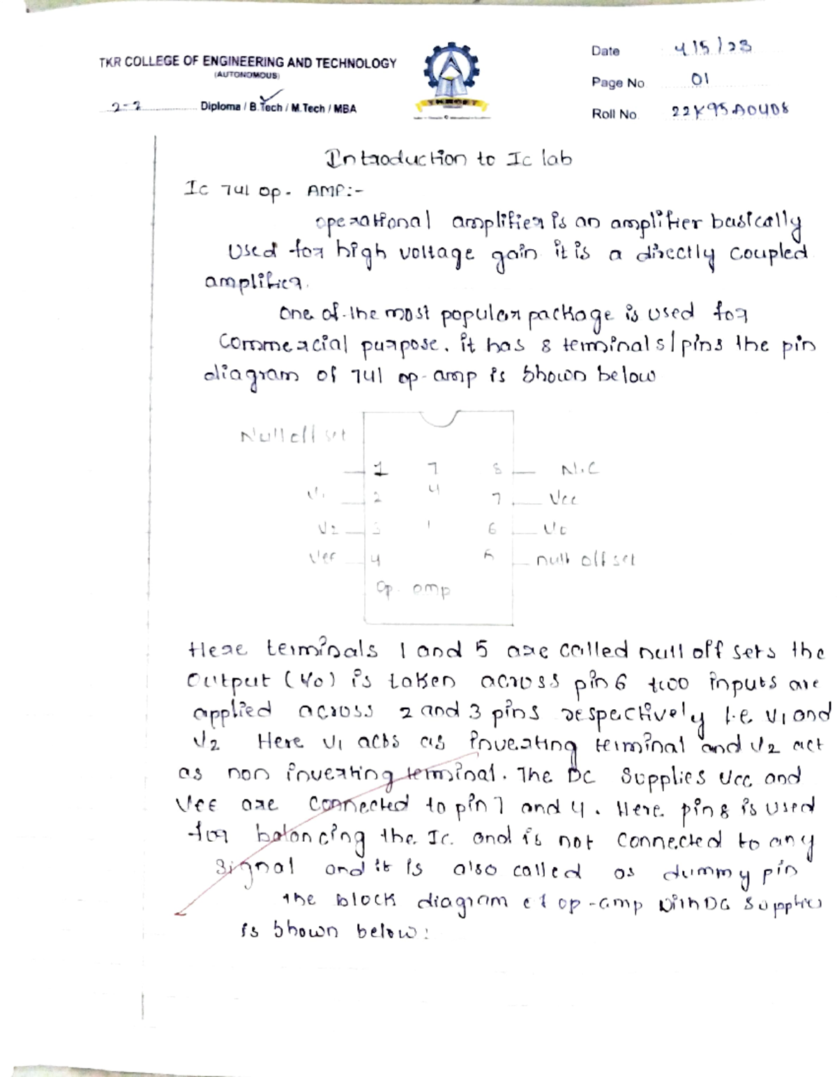 Ldica intro - TKR COLLEGE OF ENGINEERING AND TECHNOLOGY (AUTONOMOUS) Diploma BTech /M. Tech ...