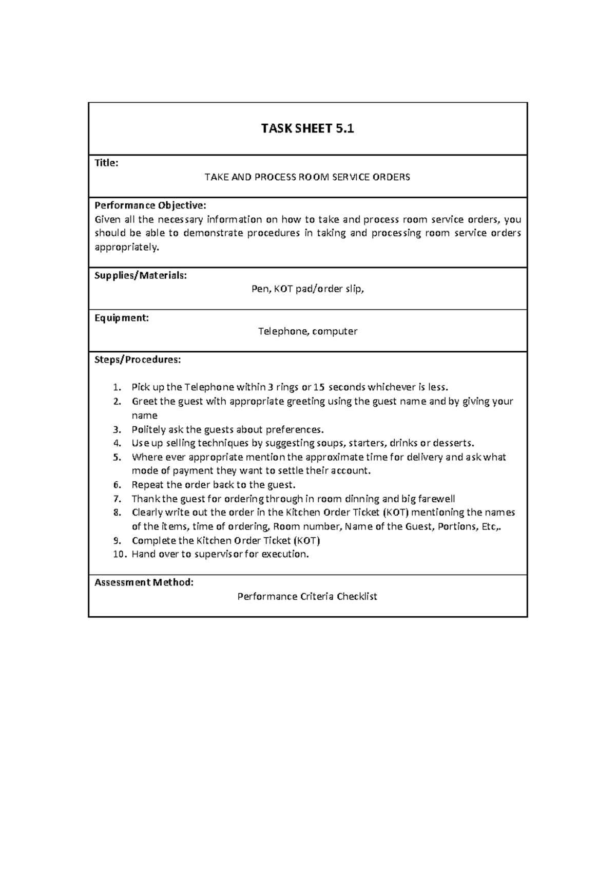 Task-sheet-51-take-and-process-room-service-orders-pdf compress - TASK ...