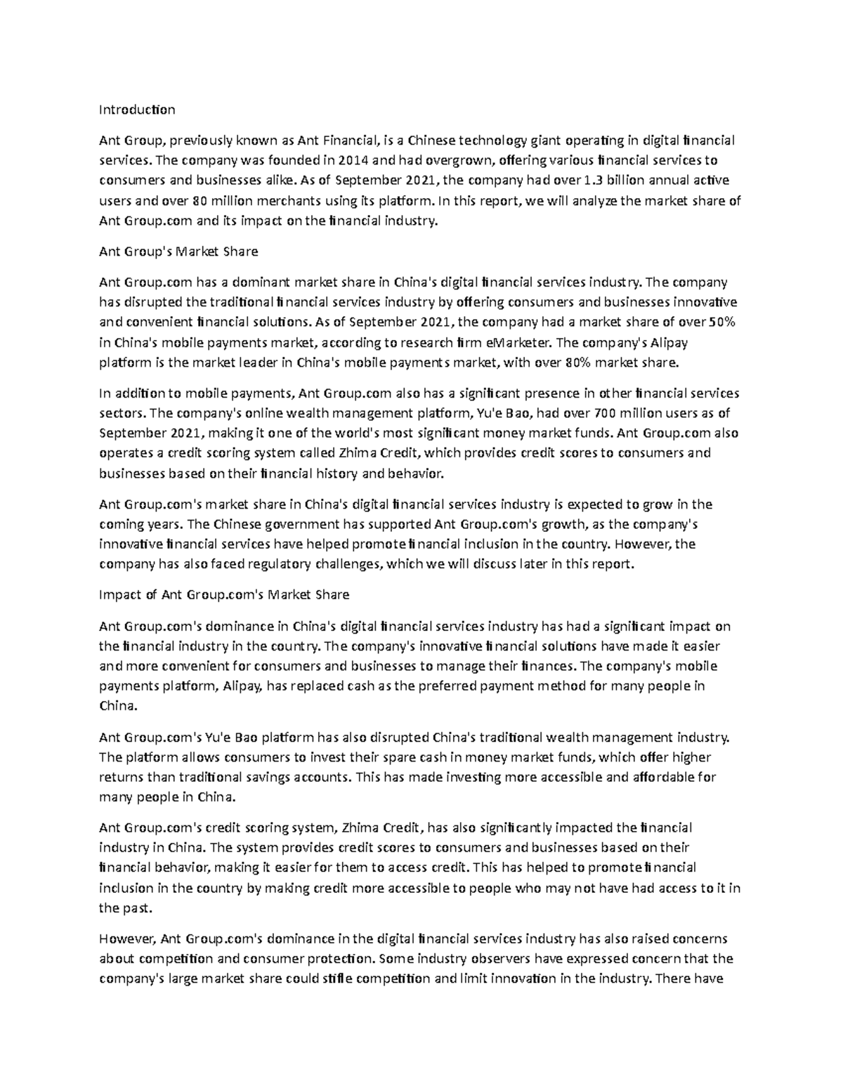 Ant Group 35 - Introduction Ant Group, previously known as Ant ...