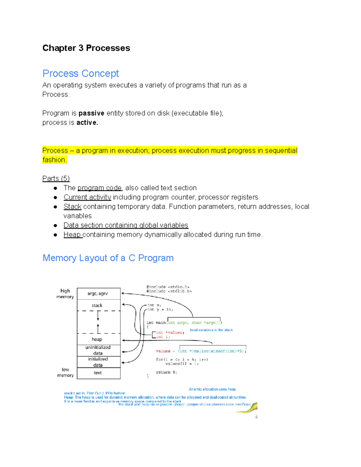 Chapter 3 Processes - Chapter 3 Processes Process Concept An operating ...