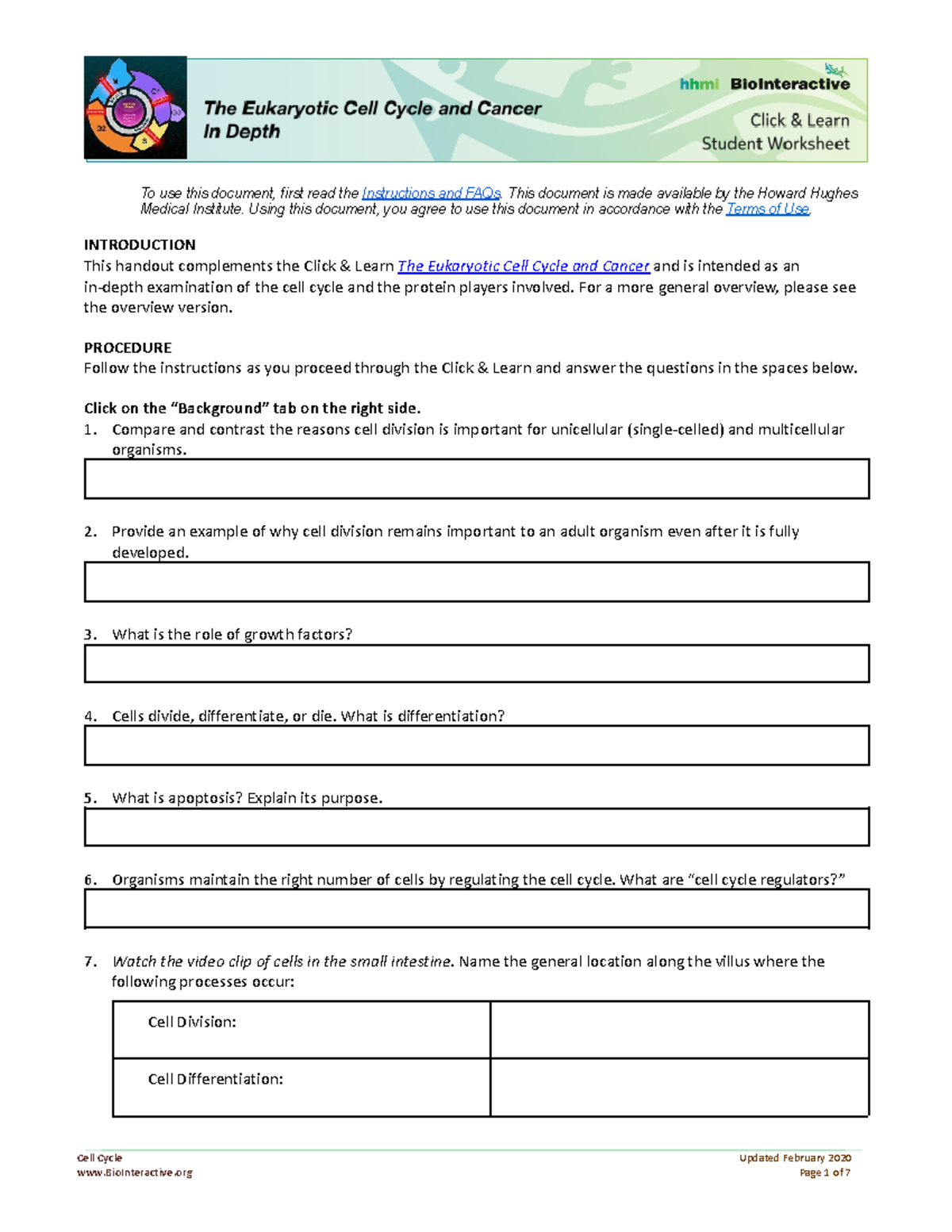 In-Depth Worksheet - To use this document, first read the Instructions ...