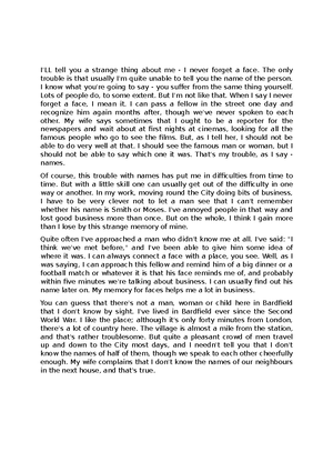 Test 1 Grammar for introduction and assessment - Model (1) A-Choose the ...