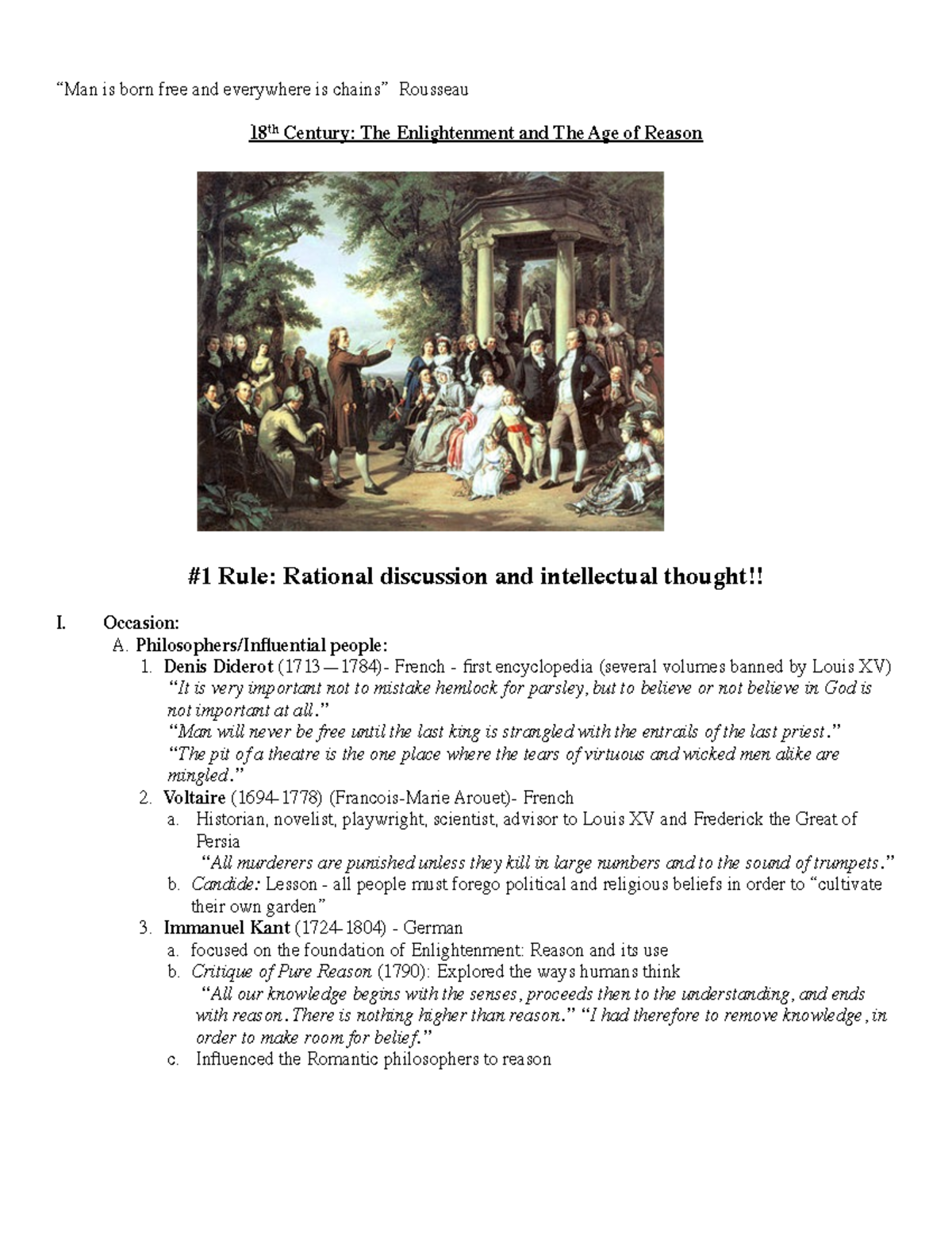 Theater in 18th Century Europe - is born free and everywhere is ...
