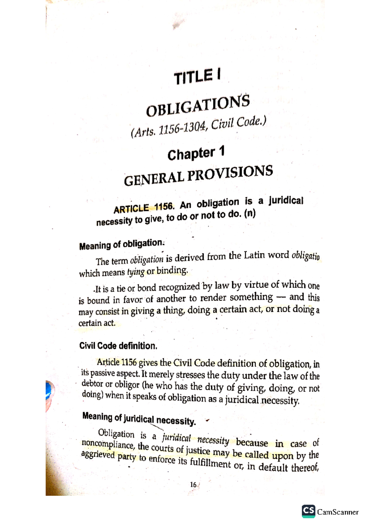 Oblicon BY Hector DE LEON - Law on Obligations and contracts - Studocu