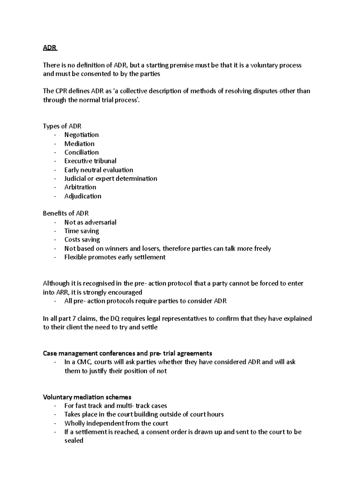 ADR - Types of ADR - Negotiation - Mediation - Conciliation - Executive ...