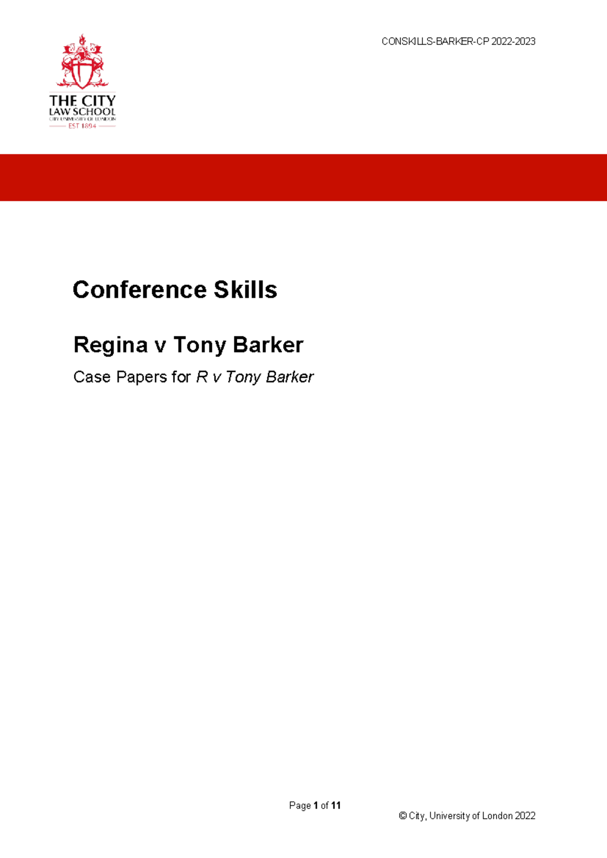 Barker Case Papers - This is a case paper for conferencing - Page 1 of ...