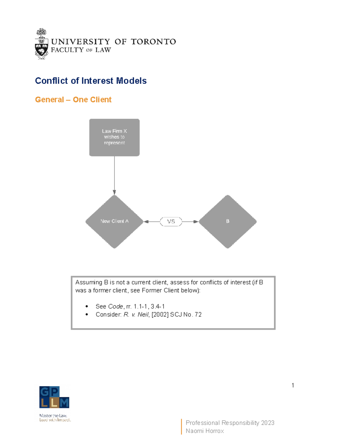 3B, Handout, Conflict of Interest Models (February 2023) - 01 01 209 ...