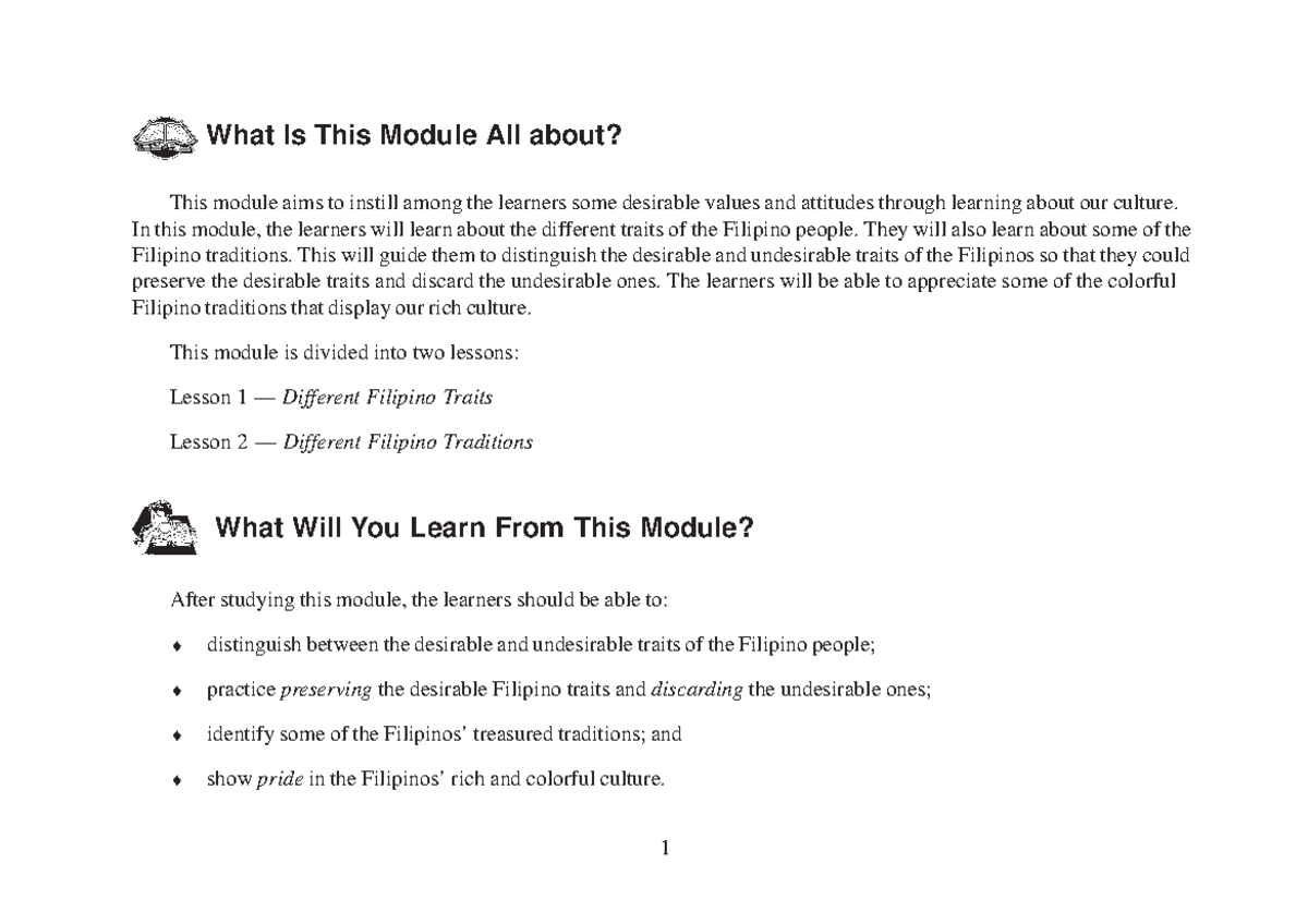 8. This is Our Culture - lecture - What Is This Module All about? This ...