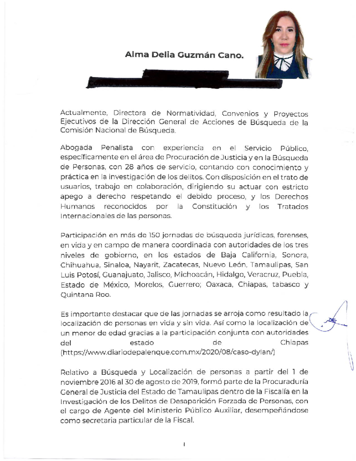 ALMA Delia Guzman CANO BP - Alma Delia Guzmán Cano. Actualmente ...