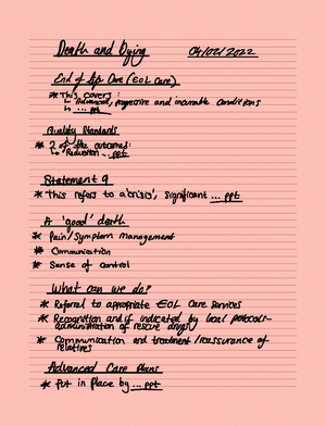 Note 21 Mar 2022 - Paramedic science notes - 656449720 ECG Revision ...