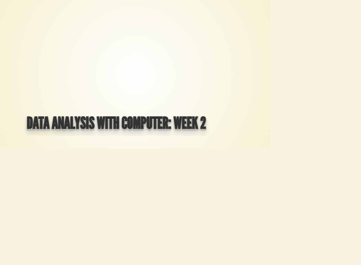 Week2 - lecture notes - REMINDER: - Studocu Week2 - lecture notes - REMINDER: - Studocu
