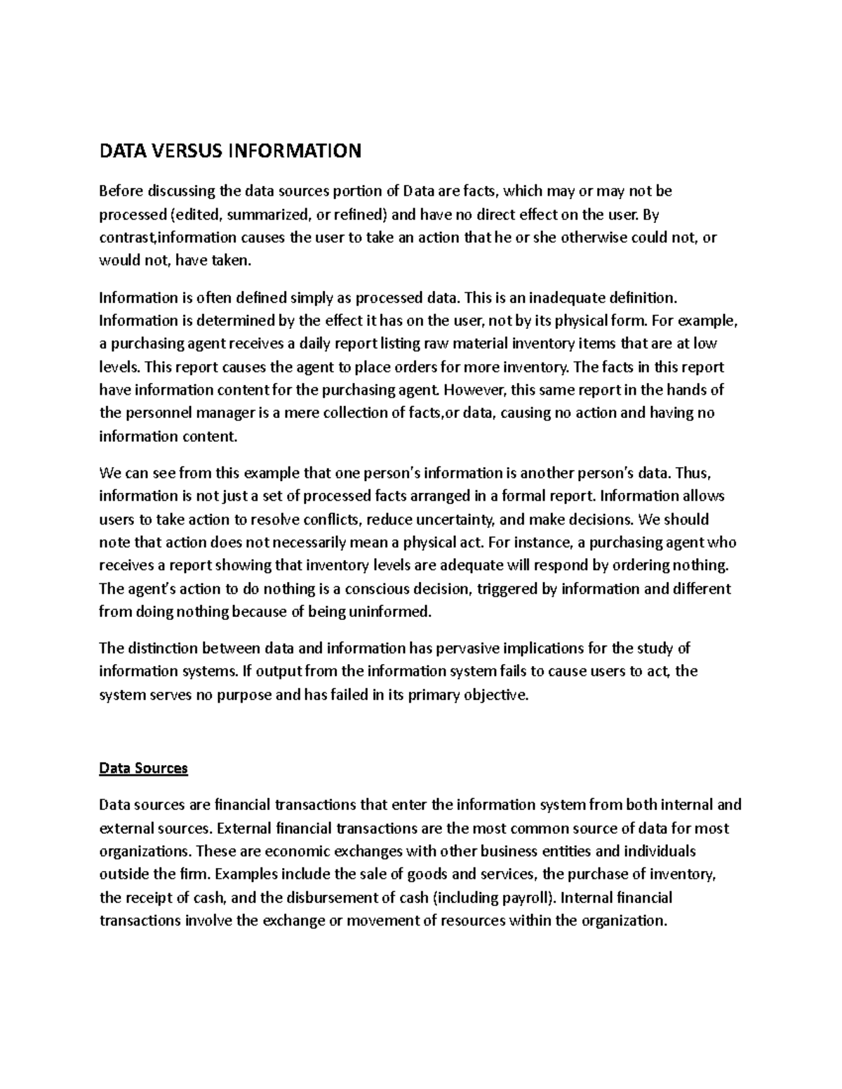 AIS DATA Versus INF-WPS Office - DATA VERSUS INFORMATION Before ...