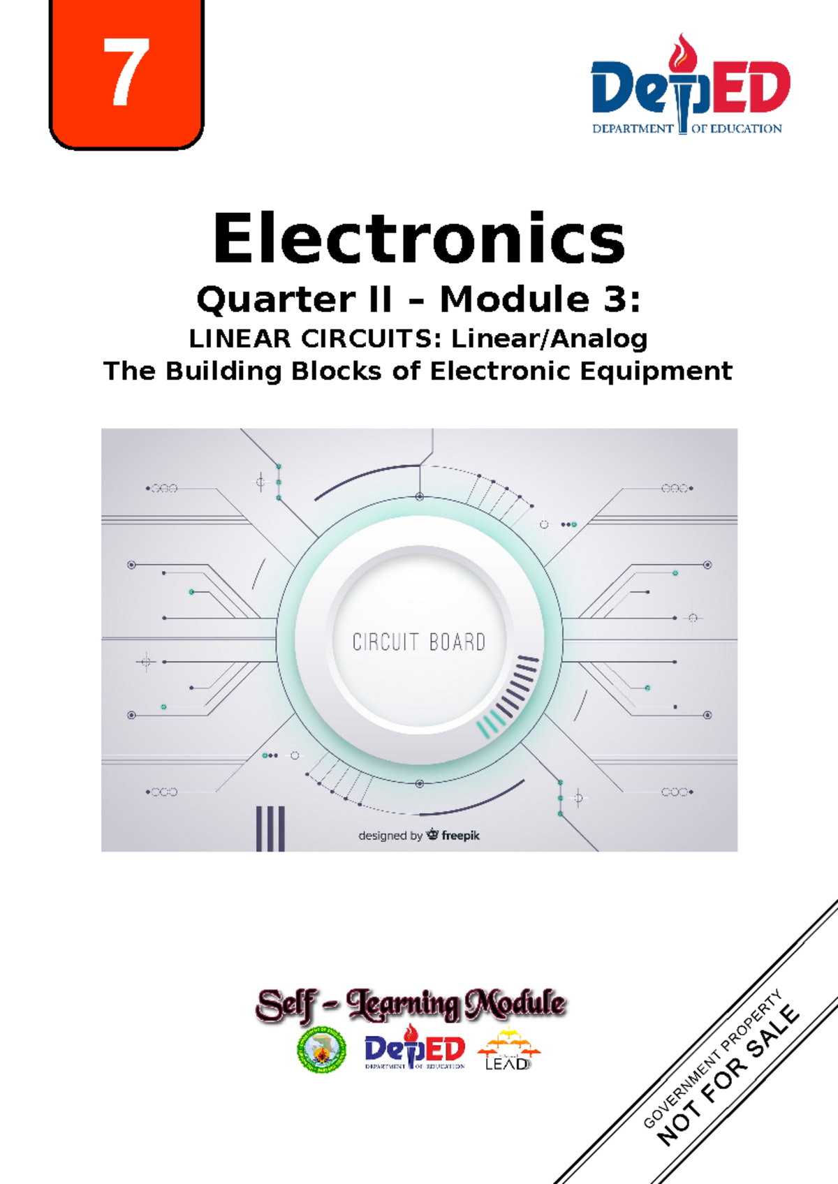 STE Electronics 10 Q2 Mod2 Linear Circuits v1 - Electronics Quarter II – Module 3: LINEAR ...