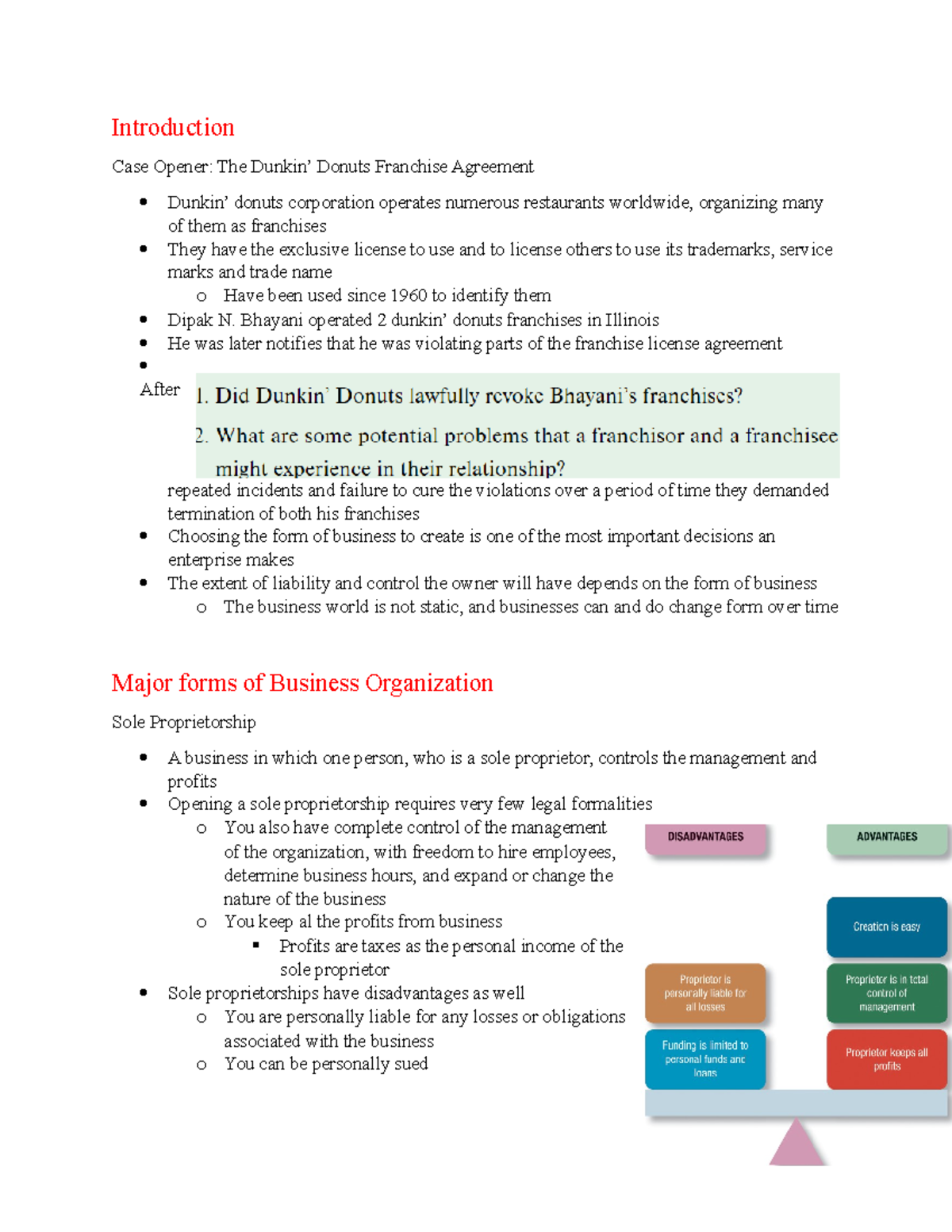 Chap 35 - chapter notes - Introduction Case Opener: The Dunkin’ Donuts ...