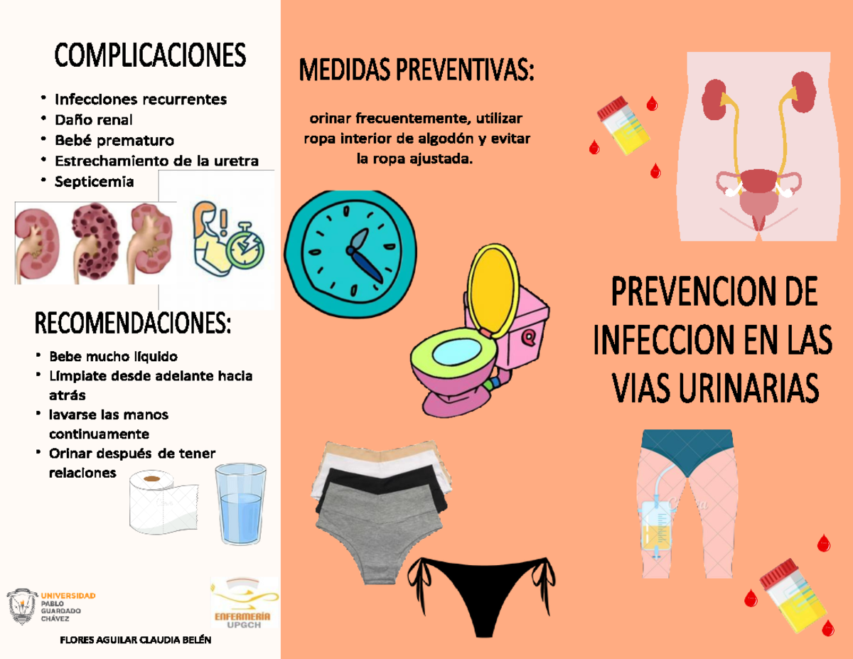Triptico Infecciones - COMPLICACIONES MEDIDAS PREVENTIVAS: Infecciones ...