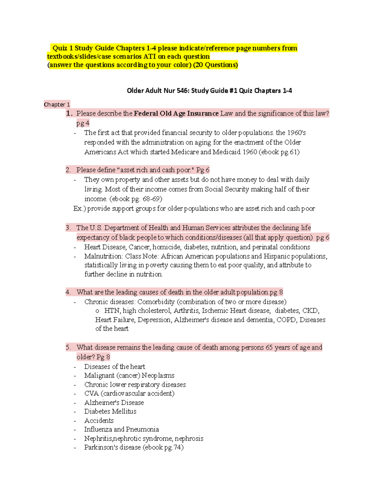 Study Guide Final chp 1-4, 5-7 and chapters 8, 9, 11, 12, 13, 15, 16 ...