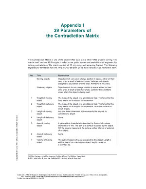Scanlan - TRIZ 40 Design Principles - Module SESA3002a; Aerospace ...
