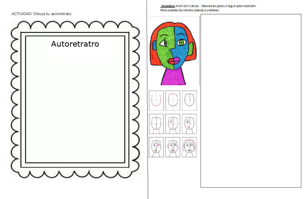 Artes visuales 2A Y 2B - Lenguaje y comunicación - ACTIVIDAD: Dibuja tu ...