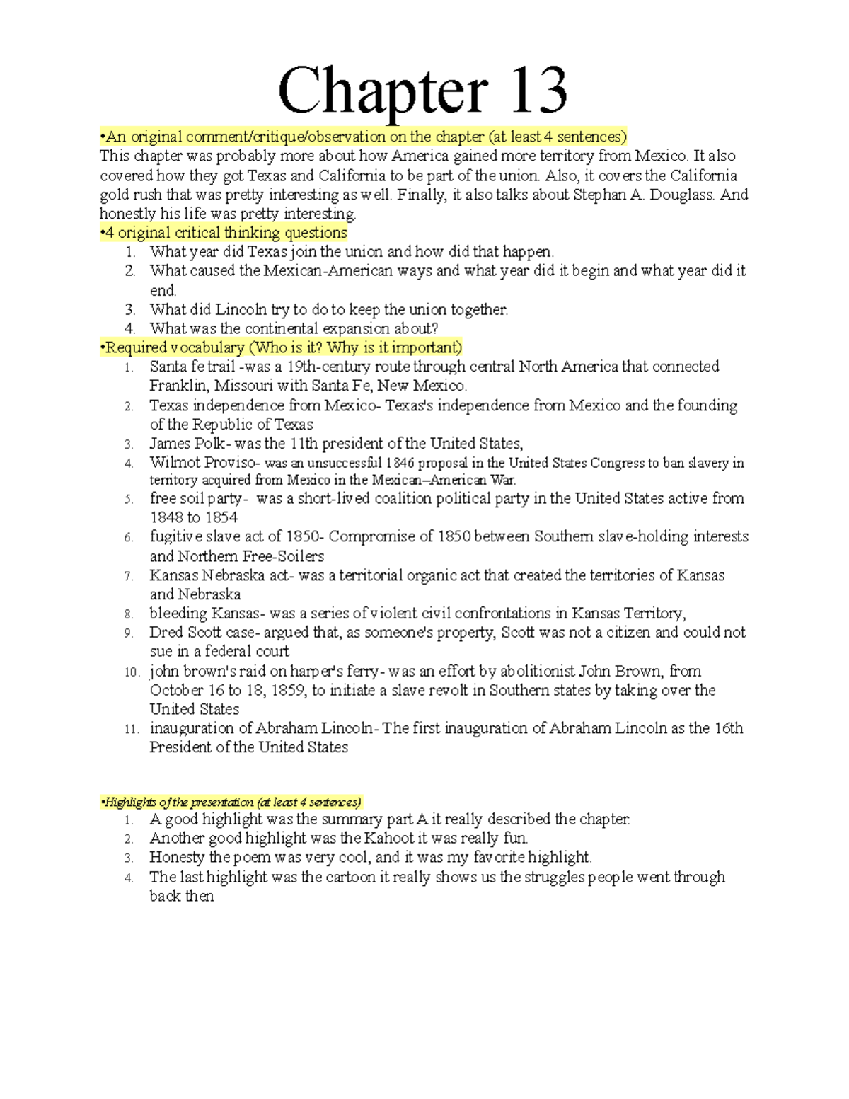 Chapter 13 - Historically accurate - Chapter 13 •An original comment ...