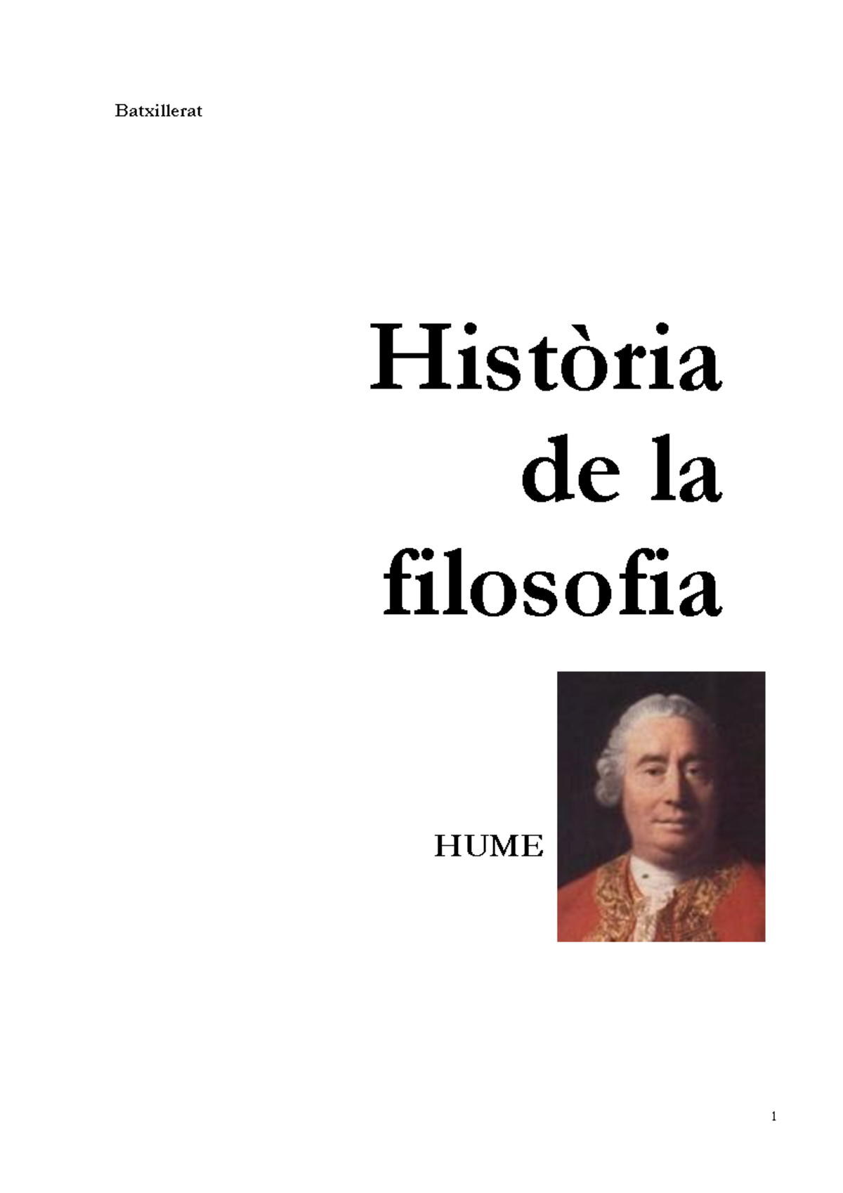 Hume - Batxillerat Història de la filosofia HUME Index pàg. HUME ...