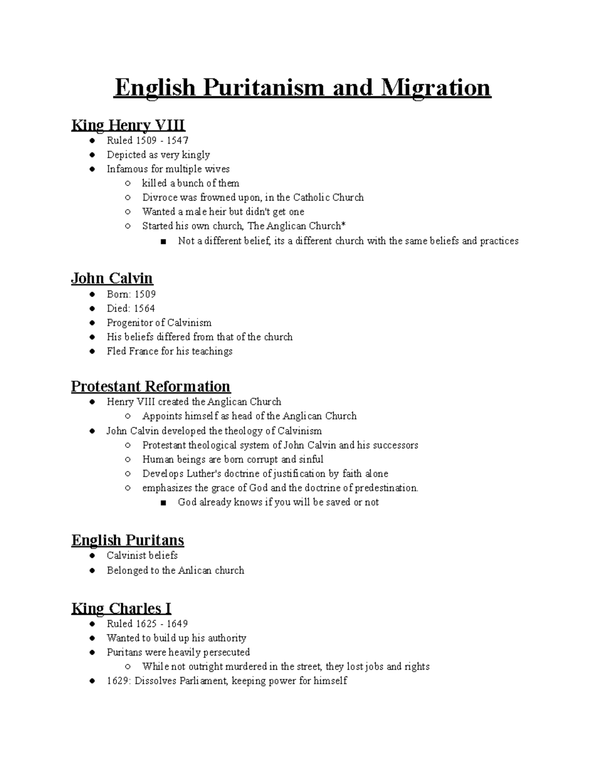 3. English Puritanism Migration - English Puritanism and Migration King ...