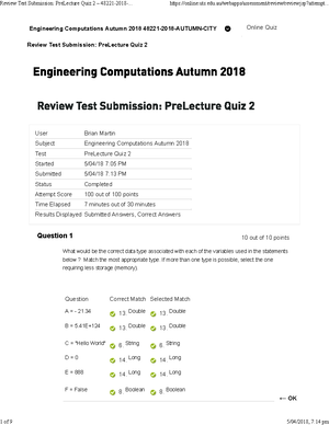48221 - Engineering Computations 2022A - Assessment Task Two Instructions-2 - 48221 ENGINEERING ...