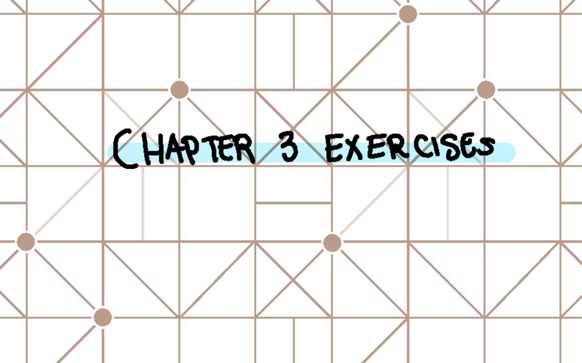 Chapter 3 Problems - CHAPTER 3 EXERCISES I sales 22 it ) ES A-0. iF(Mar)= 19 20 , ! 20 . i Fttl ...