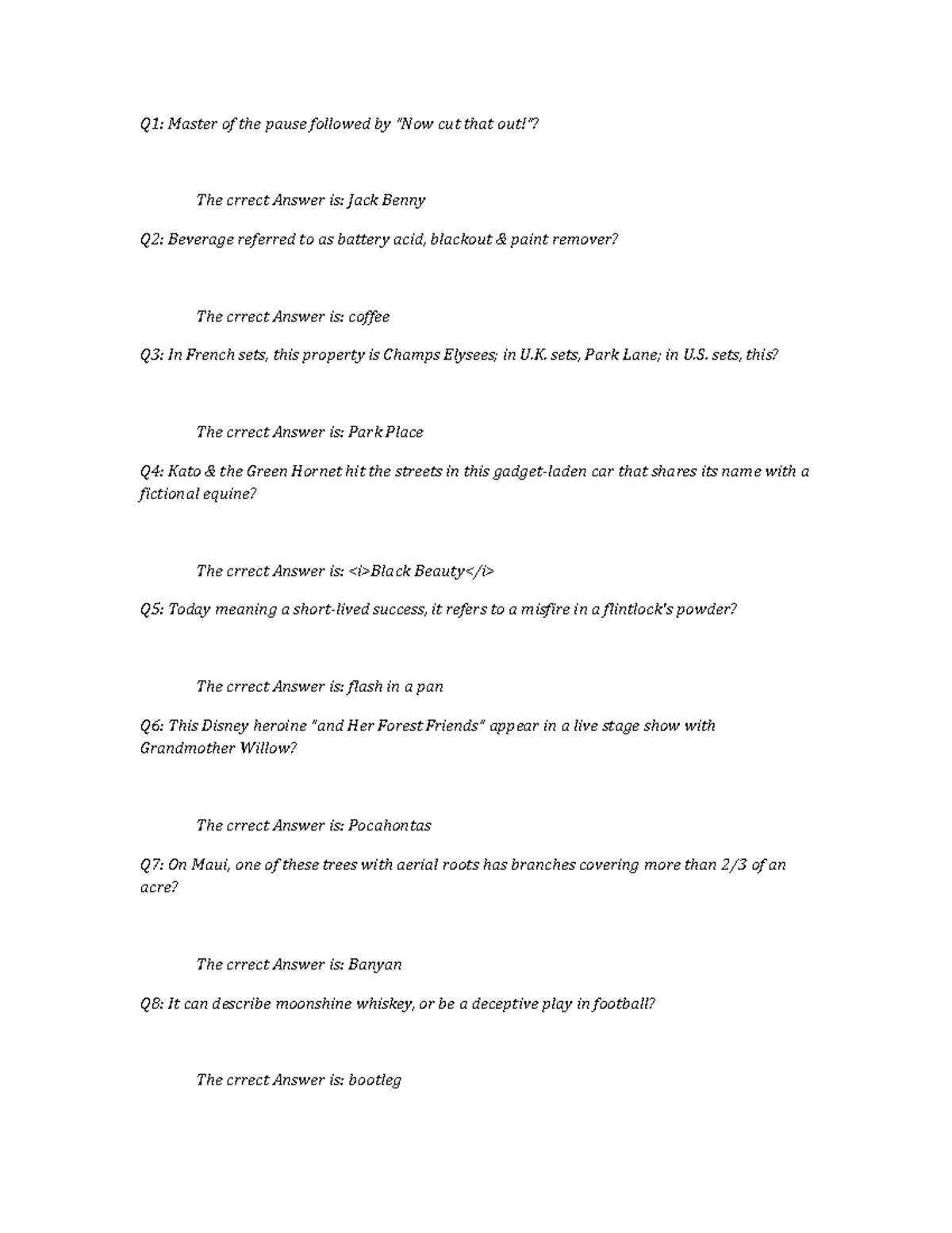 4 Deom for SSYB - Ecología - Q1: Master of the pause followed by "Now ...