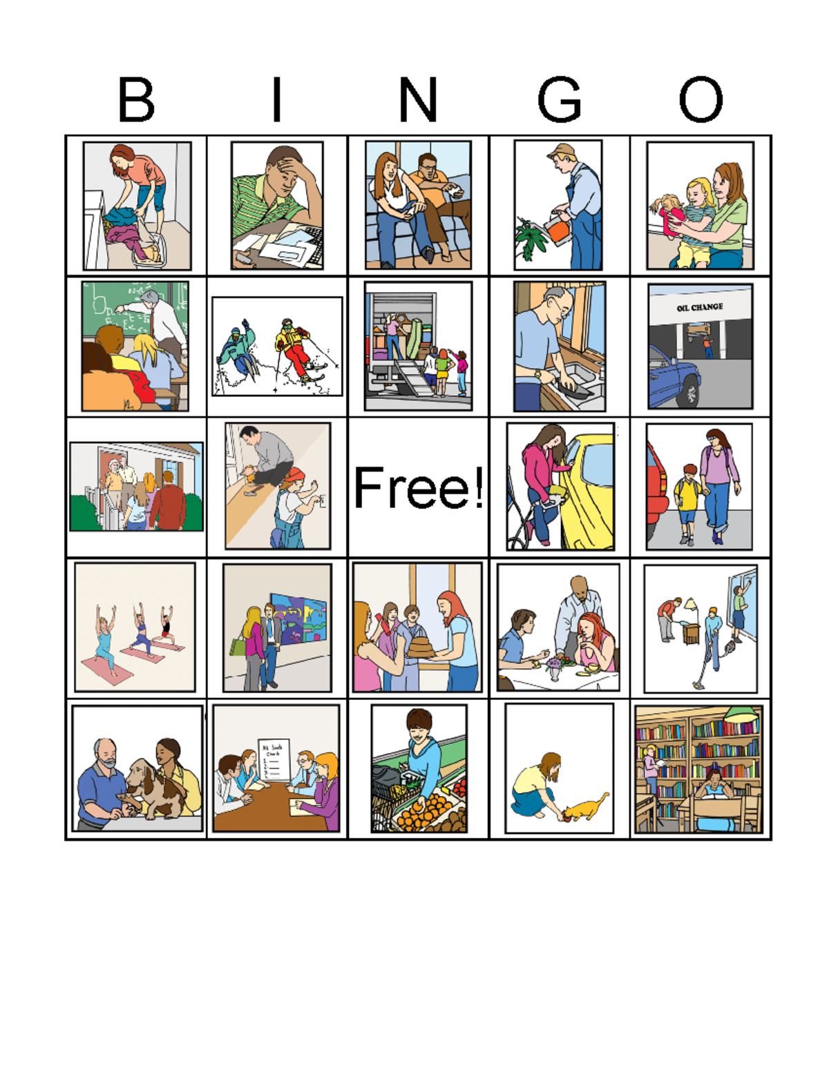 Bingo daily routine - gio - Gerencia I - Studocu