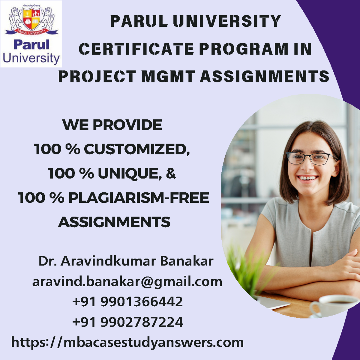 Parul University Certificate Program in Project Mgmt Assignments 8 - Masters in computer ...