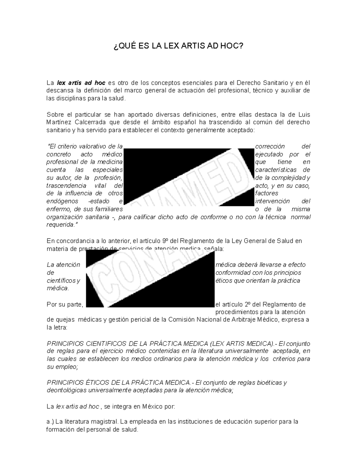 Lex artis - Base legal para prestadores de servicios de la salud - ¿QUÉ ...