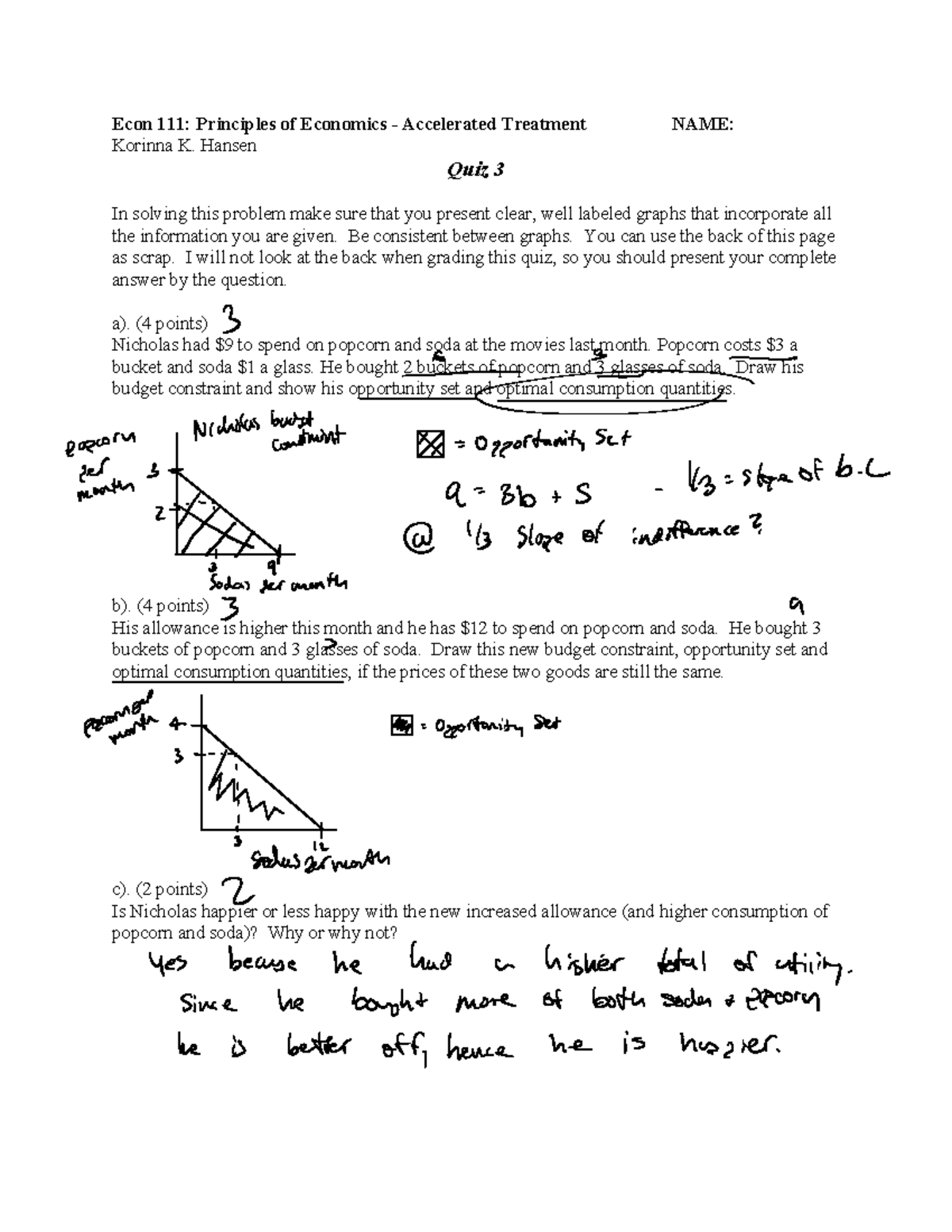 ECON 101 Practice Quiz - Econ 111: Principles of Economics ...