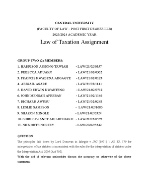 Law of Equity Tutorial Questions - LAW OF EQUITY TUTORIAL QUESTIONS Question 1 Abla, a 23-year ...