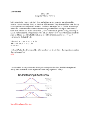 Biometry Computer Tutorial 3 - The normal distribution - BIOL 4350 R Tutorial: The normal - Studocu