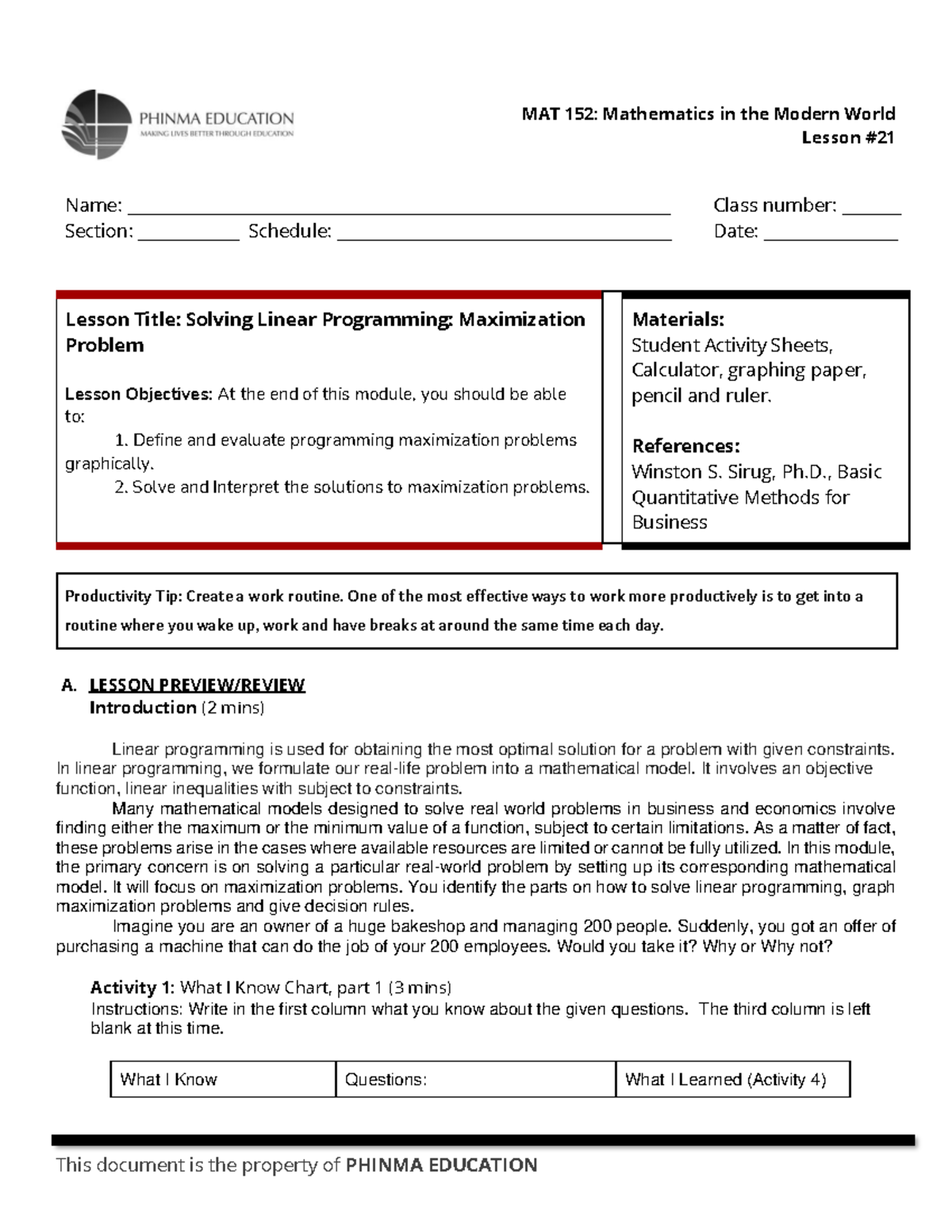 MAT 152 SAS#21 2324 - This file contains questions about the following ...