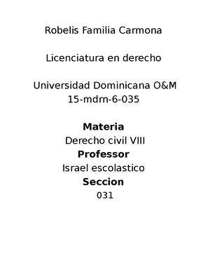 Ley 4-23 Estado Civil - Ley Orgánica de los Actos del Estado Civil, núm ...