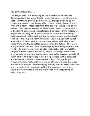 HIS100 - SNHU - Perspectives in History - Studocu