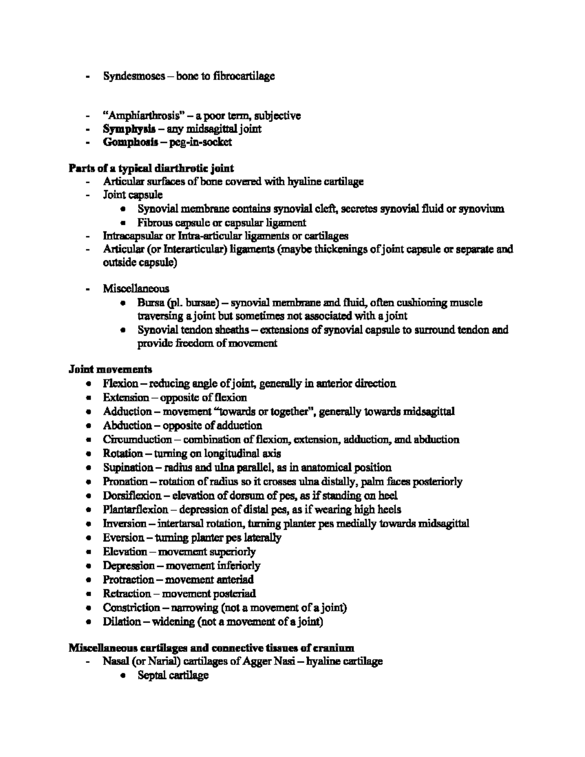 Human Anatomy Study Guide 2 Pg6 BIOL 253 Studocu