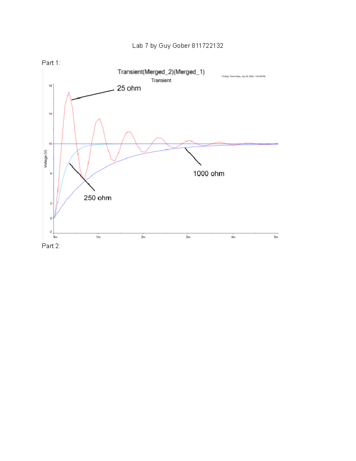 Guy Gober Lab7 - Lab 7 - Lab 7 by Guy Gober 811722132 Part 1: Part 2 ...