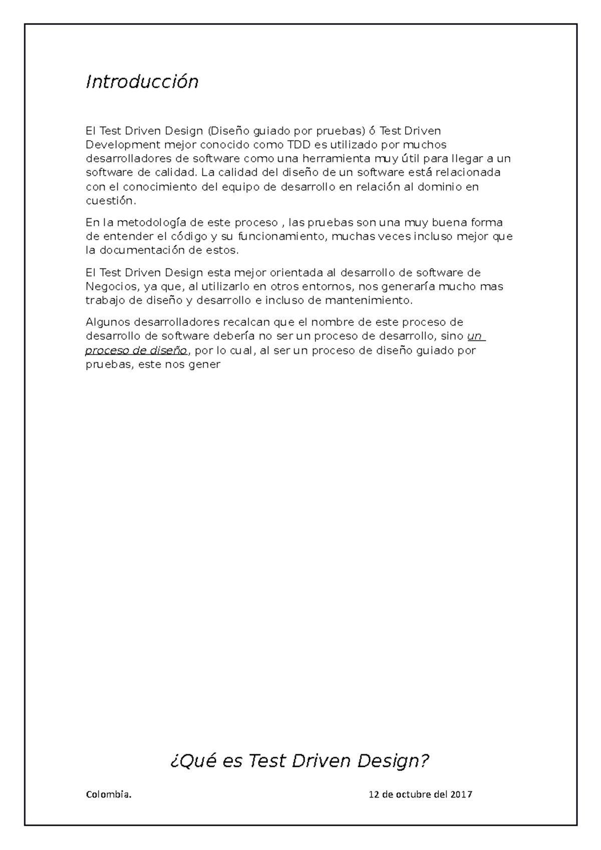 Test Driven Design - Apuntes 10 - El Test Driven Design guiado por ...