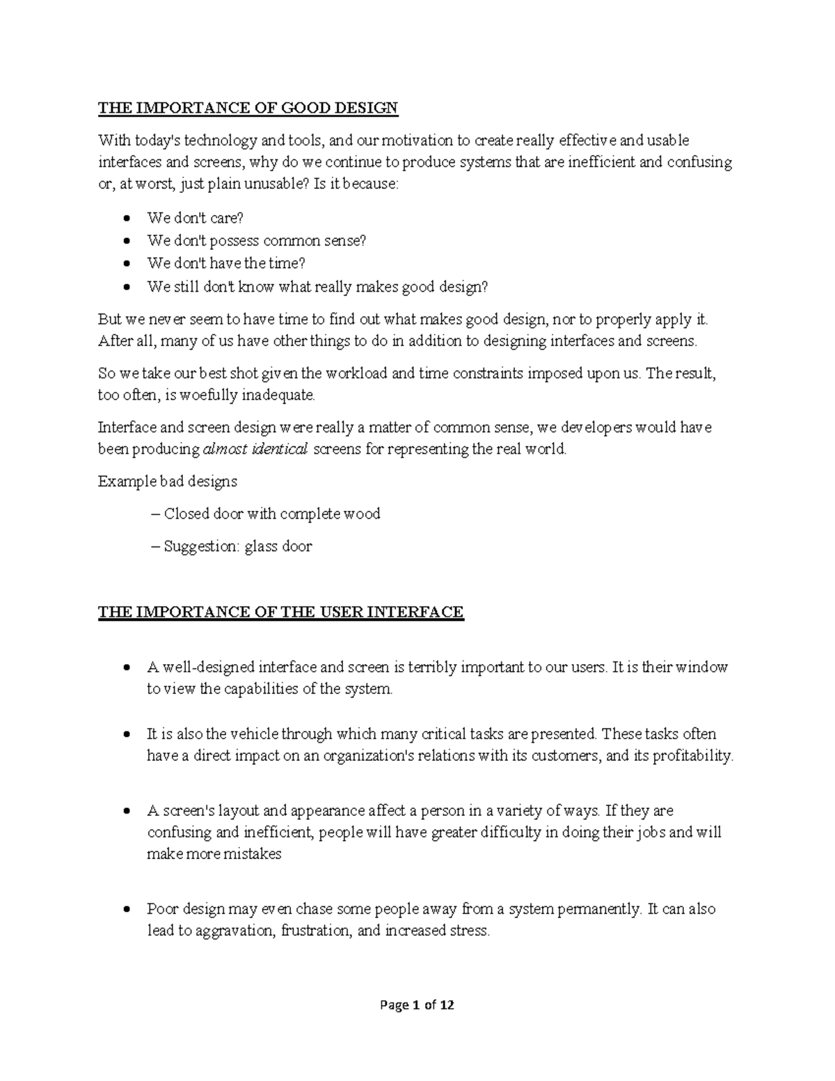 DAY 2- Notes - INTRODUCTION OF THE GRAPHICAL USER INTERFACE - Warning ...