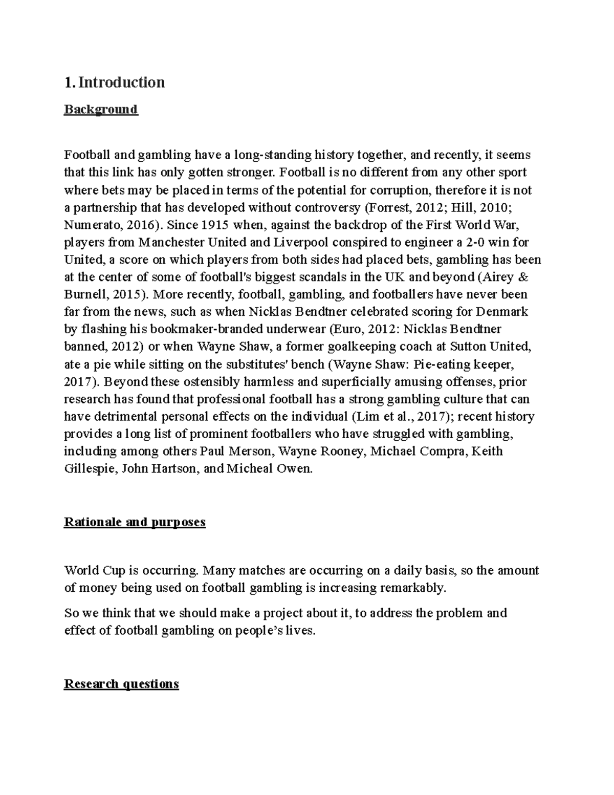 IBMK64B Ểnh Research-Proposal-1 - 1. Introduction Background Football ...