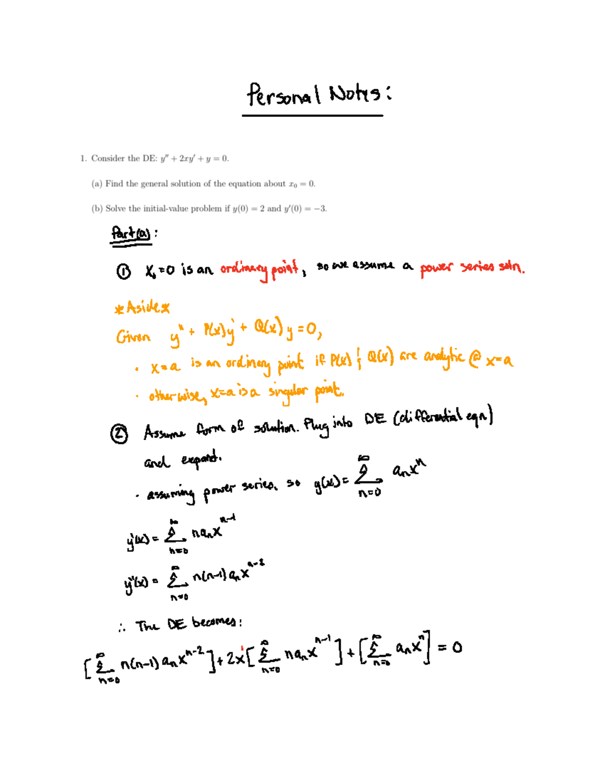 3705 Tutorial#4 - Tutorial lectures to help with tests - Personal Notes ...