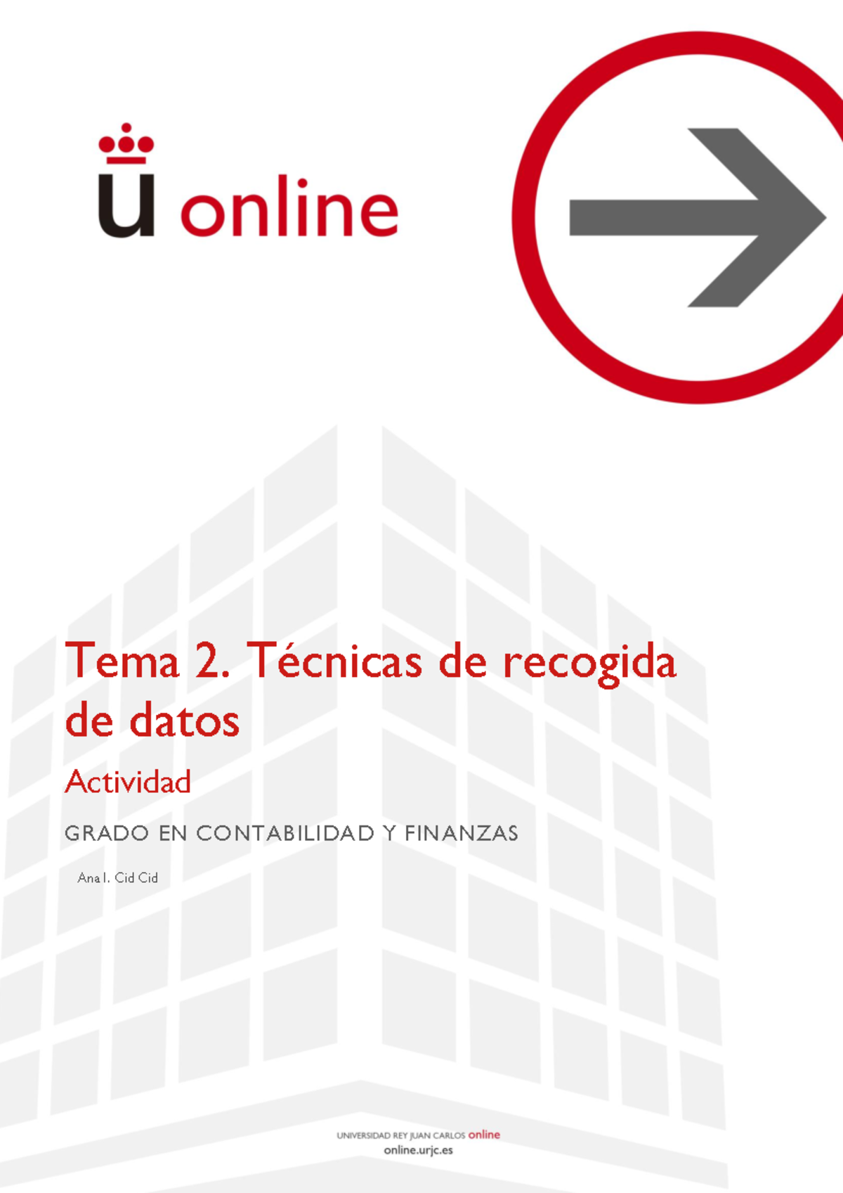 Tema 2. Técnicas de recogida de datos. Actividad - Tema 2. Técnicas de ...